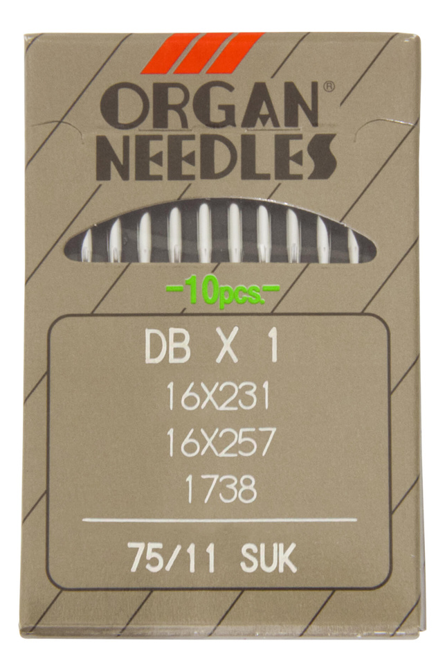 Иглы для промышленных швейных машин с шариковой заточкой Organ DBx1 SUK