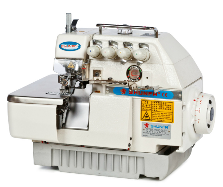 ᐈ Shunfa SF 757-TY | промышленный оверлок пятинитка с встроенным приводом